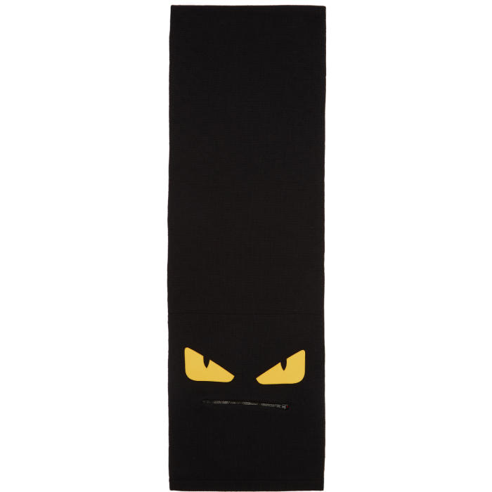 Fendi Black Monster Eye Scarf Fendi