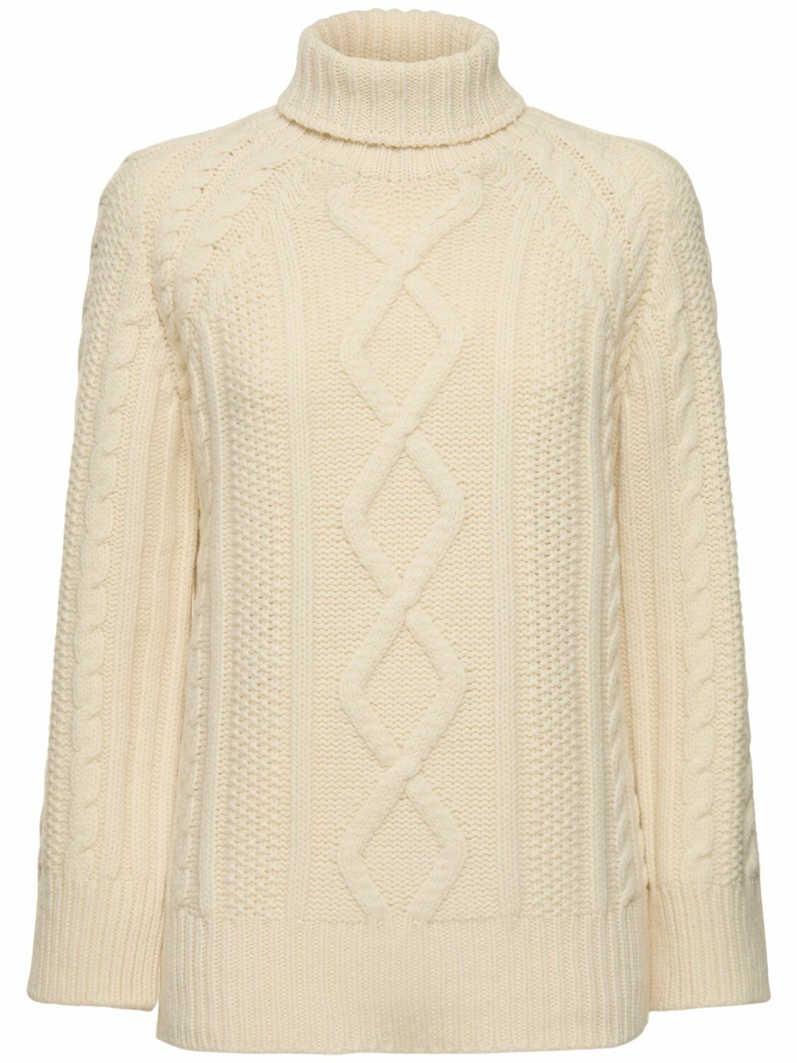 FORTE_FORTE Soft Wool Cable Knit Sweater Forte Forte