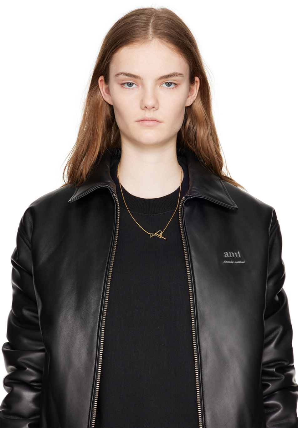 AMI Paris Gold Ami de Cœur 2 In 1 Chain Necklace AMI