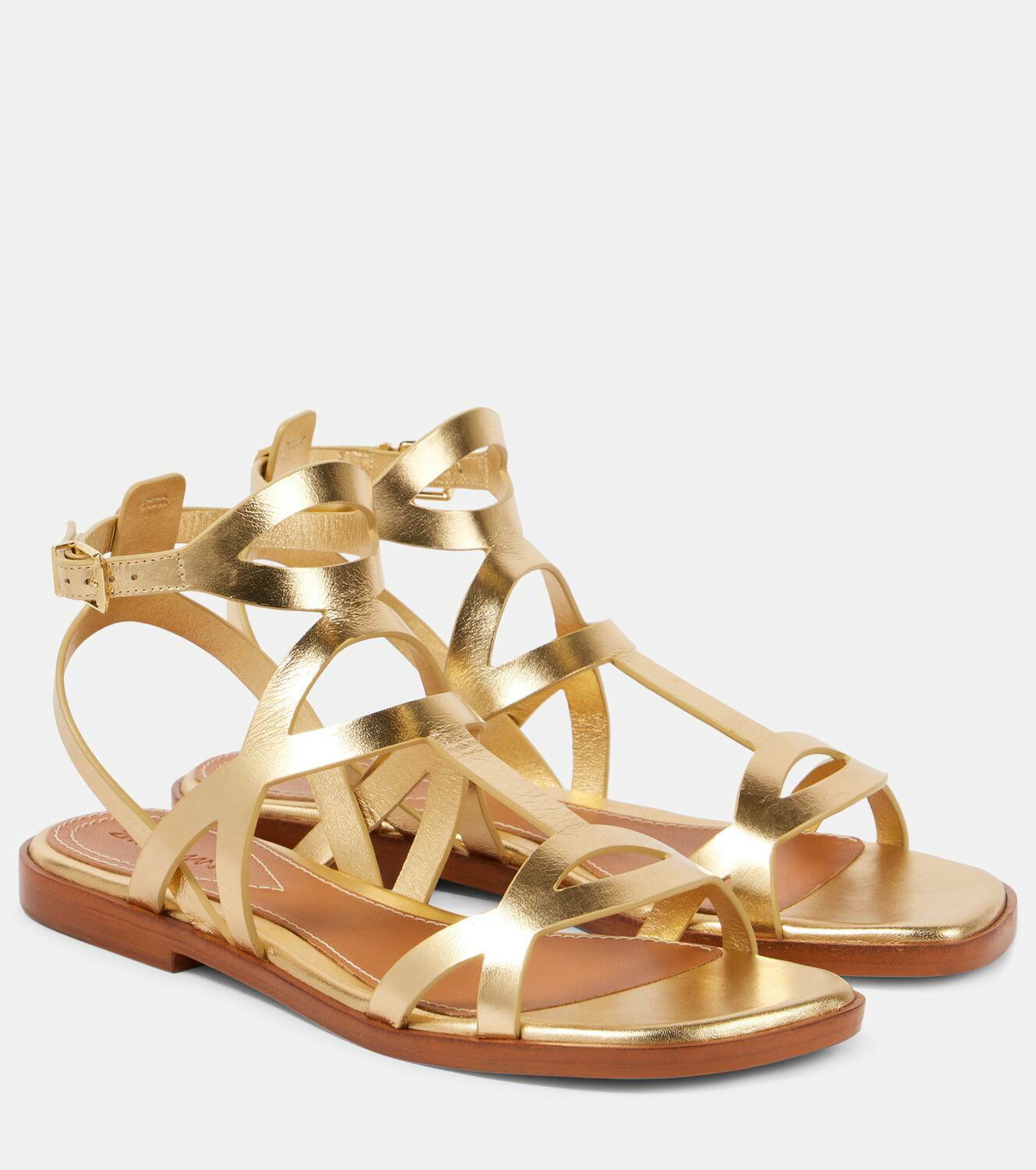 Zimmermann Zimmermann Bay metallic leather sandals Zimmermann