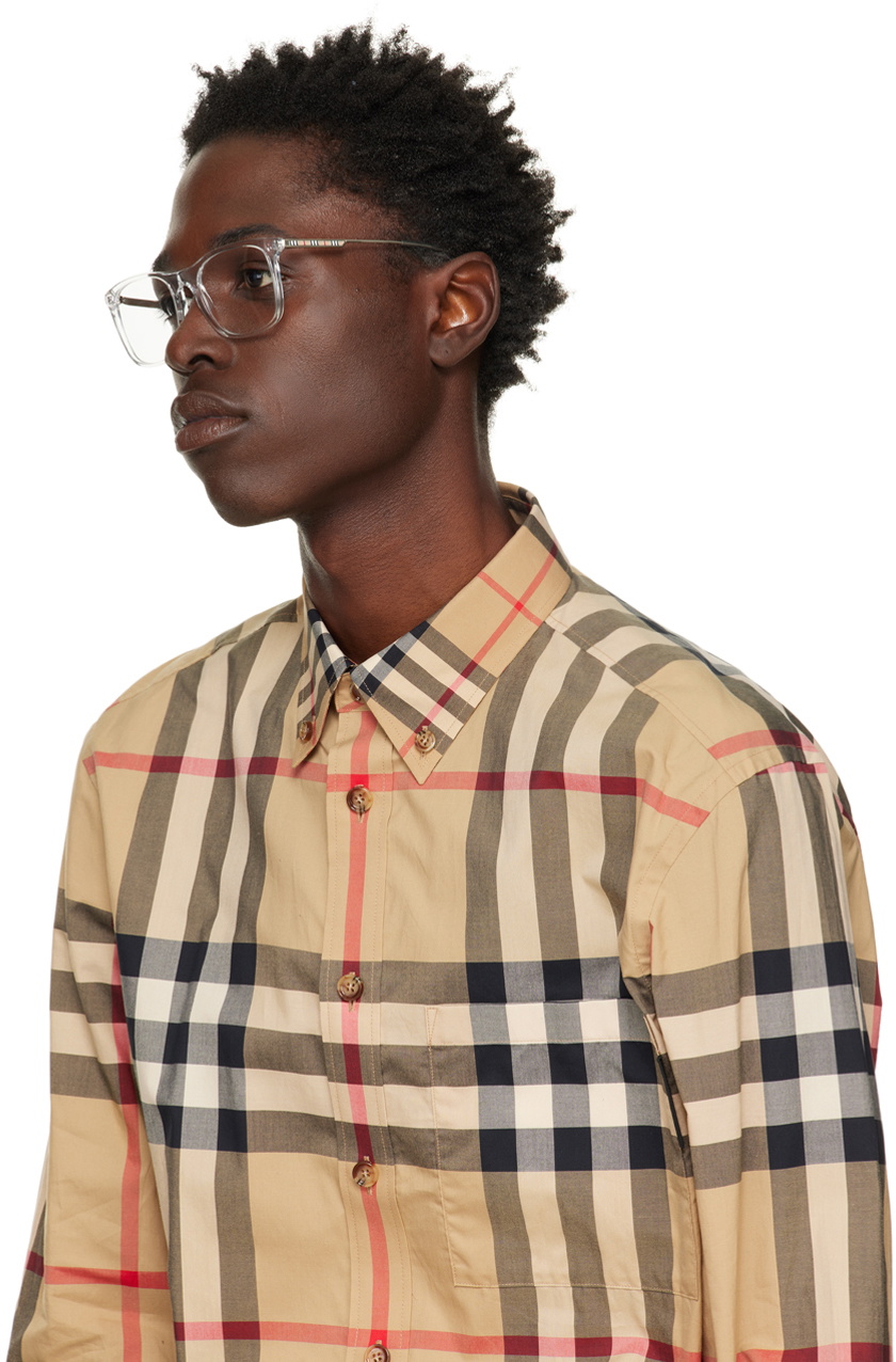 Burberry Transparent Icon Stripe Glasses Burberry