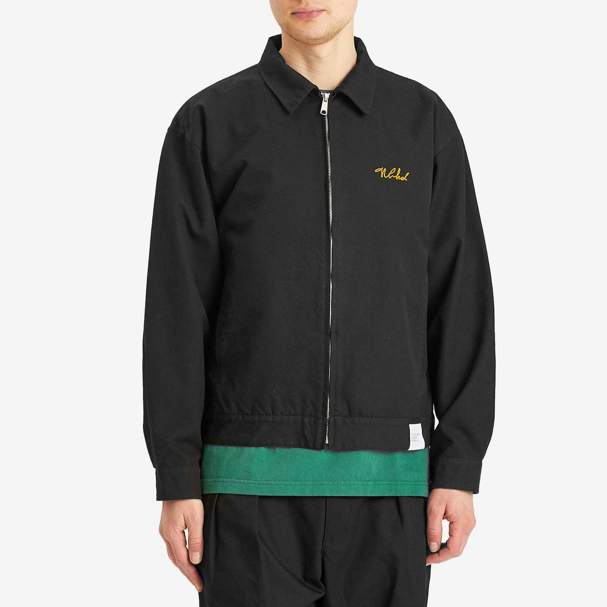 Neighborhood Men's Zip Work Jacket in Black Neighborhood