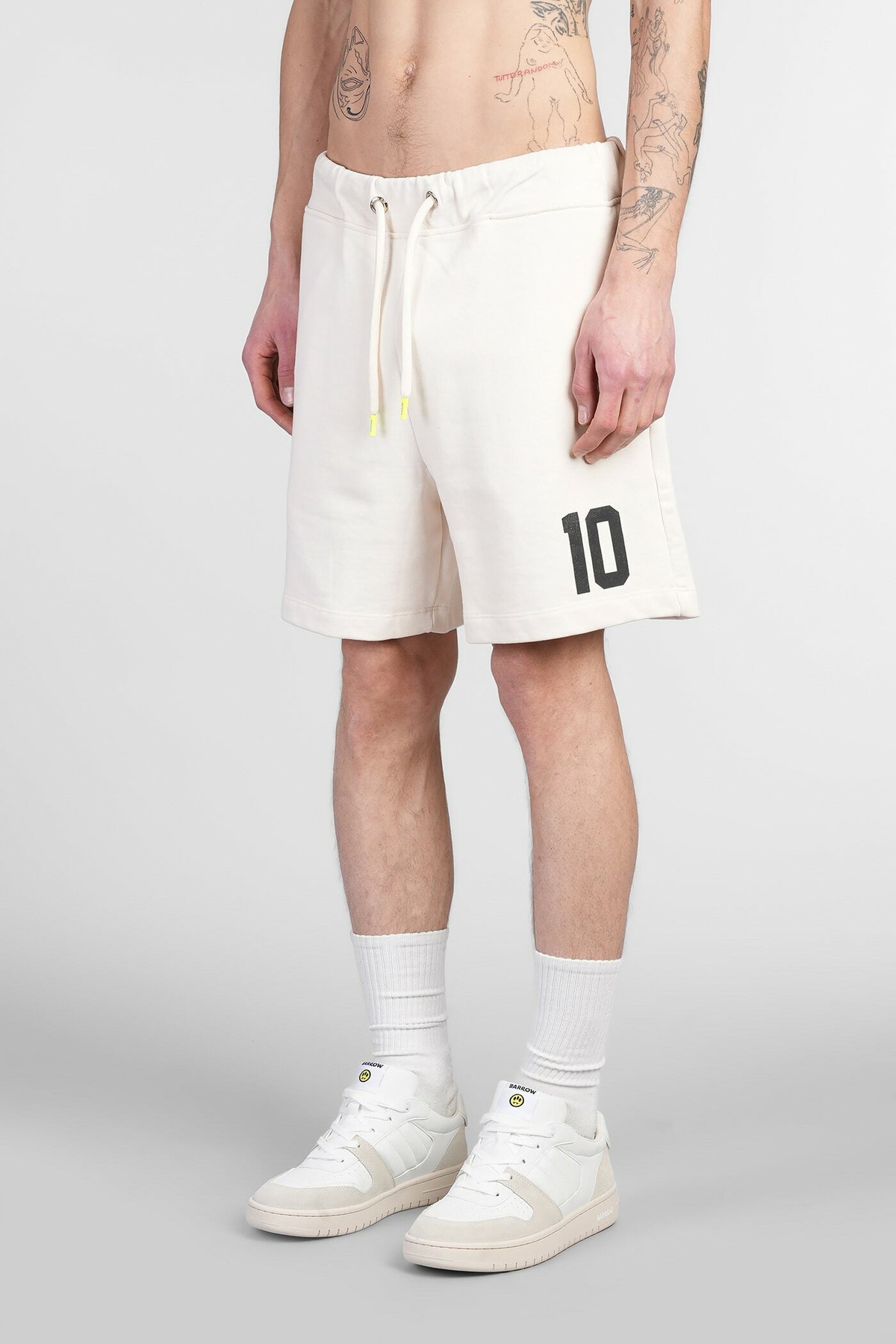 Barrow Shorts In Beige Cotton Barrow