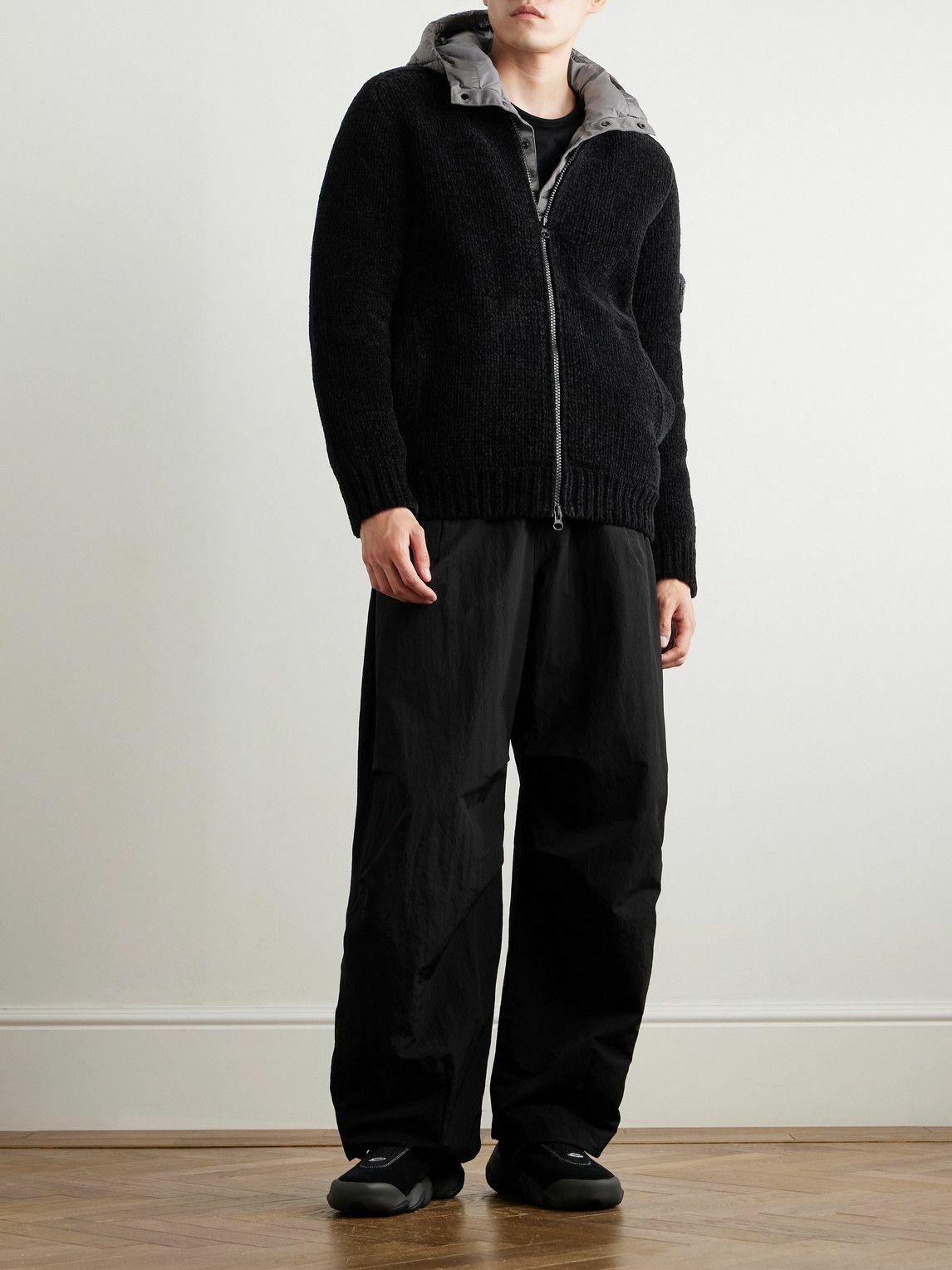 Stone Island - President Logo-Appliquéd Cotton-Velvet and Quilted ...
