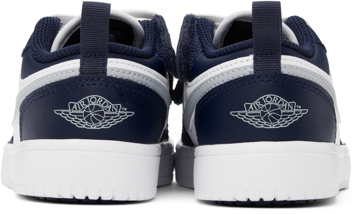 Nike Jordan Little Kids White & Navy Jordan 1 Low Alt Sneakers Nike ...