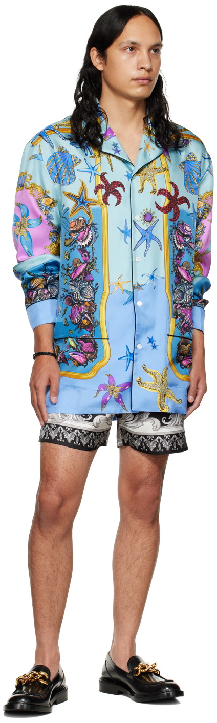 Versace Black Curb Chain Loafers Versace