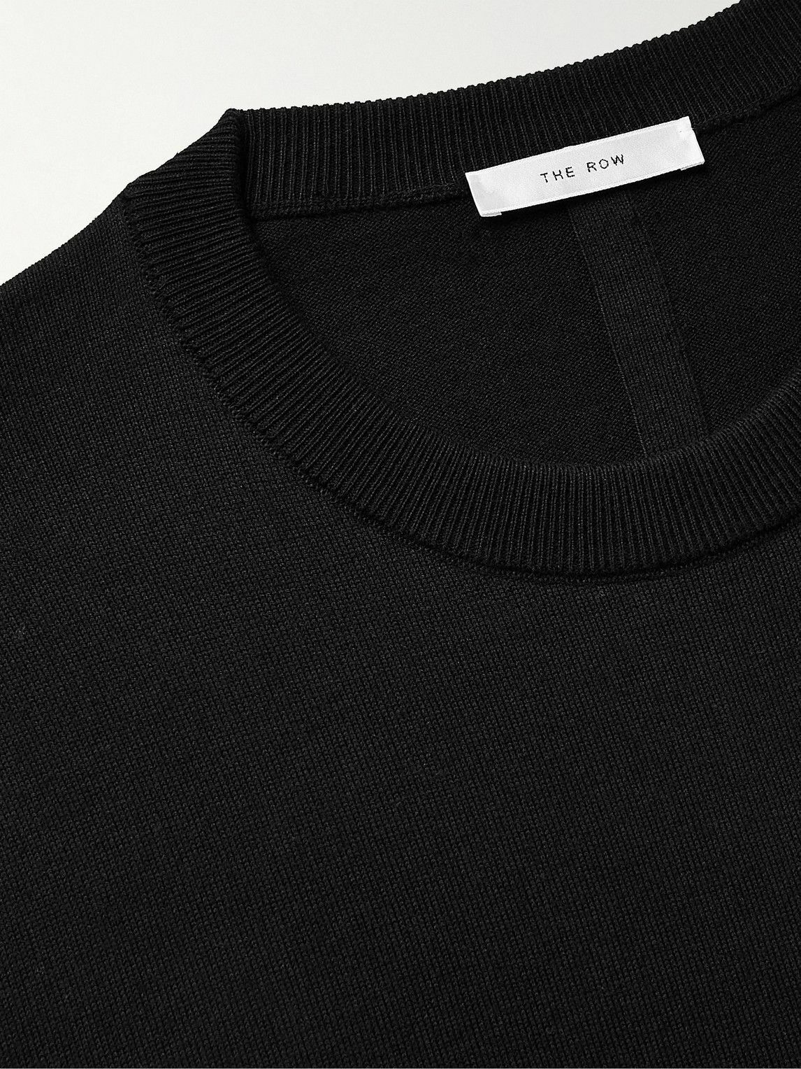 The Row - Panetti Cotton Sweater - Black The Row