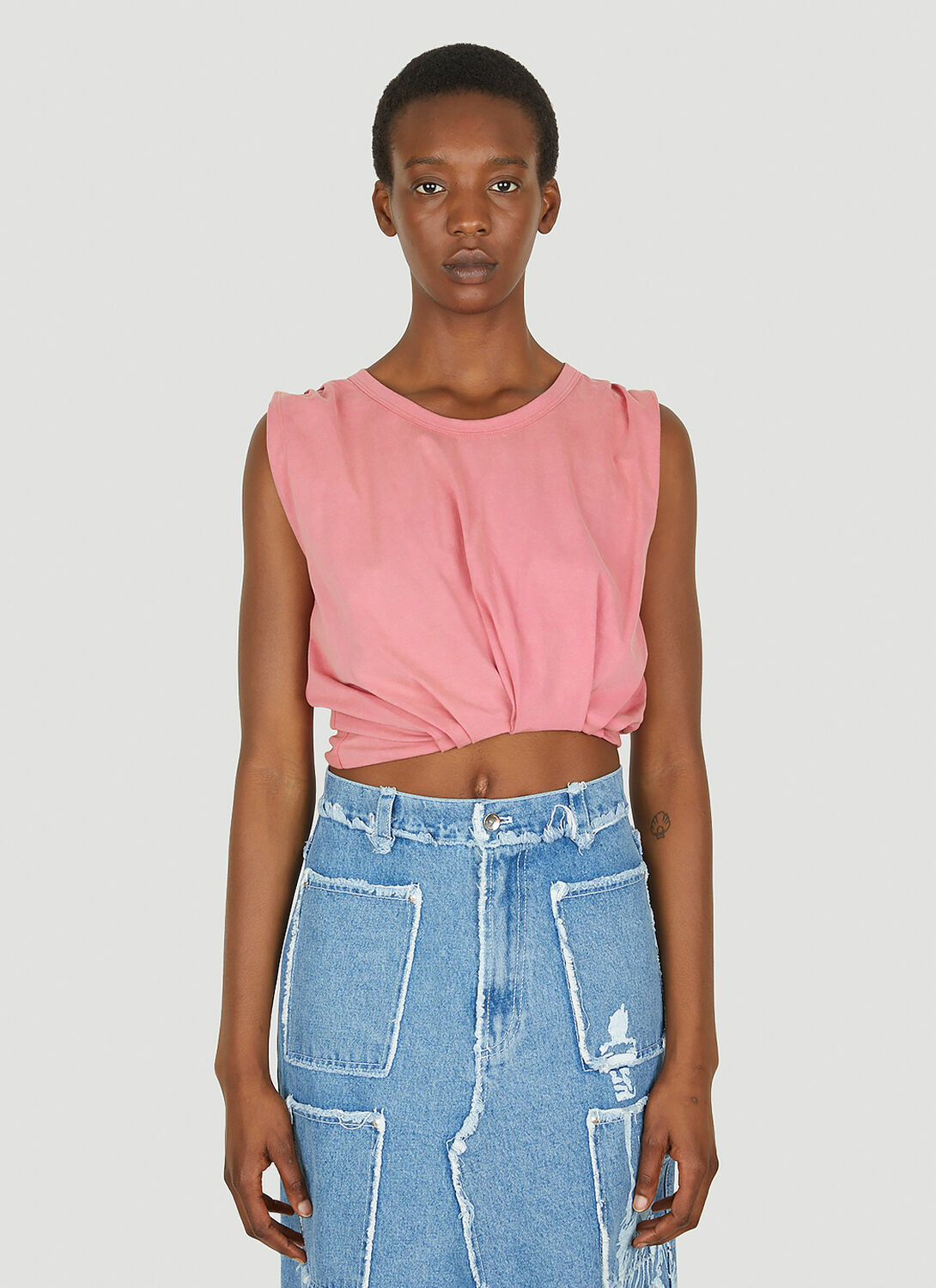 Lourdes Gathered Top Lourdes