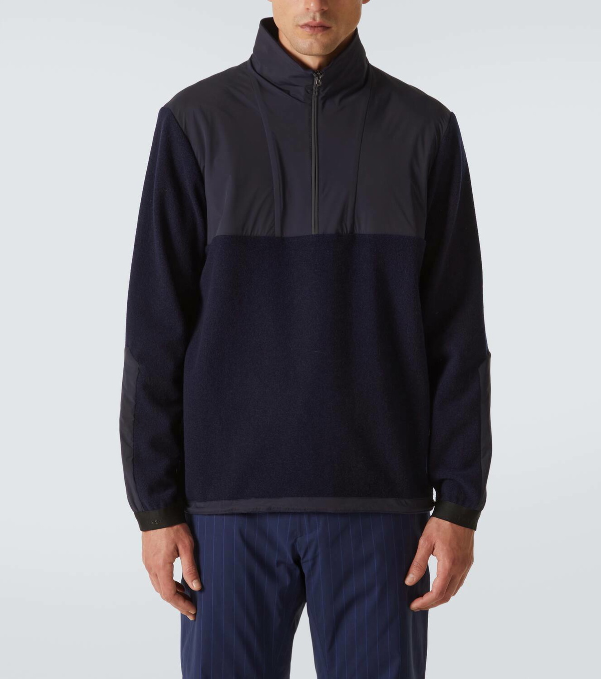 Sease Zipped Skipper wool-blend sweater Sease