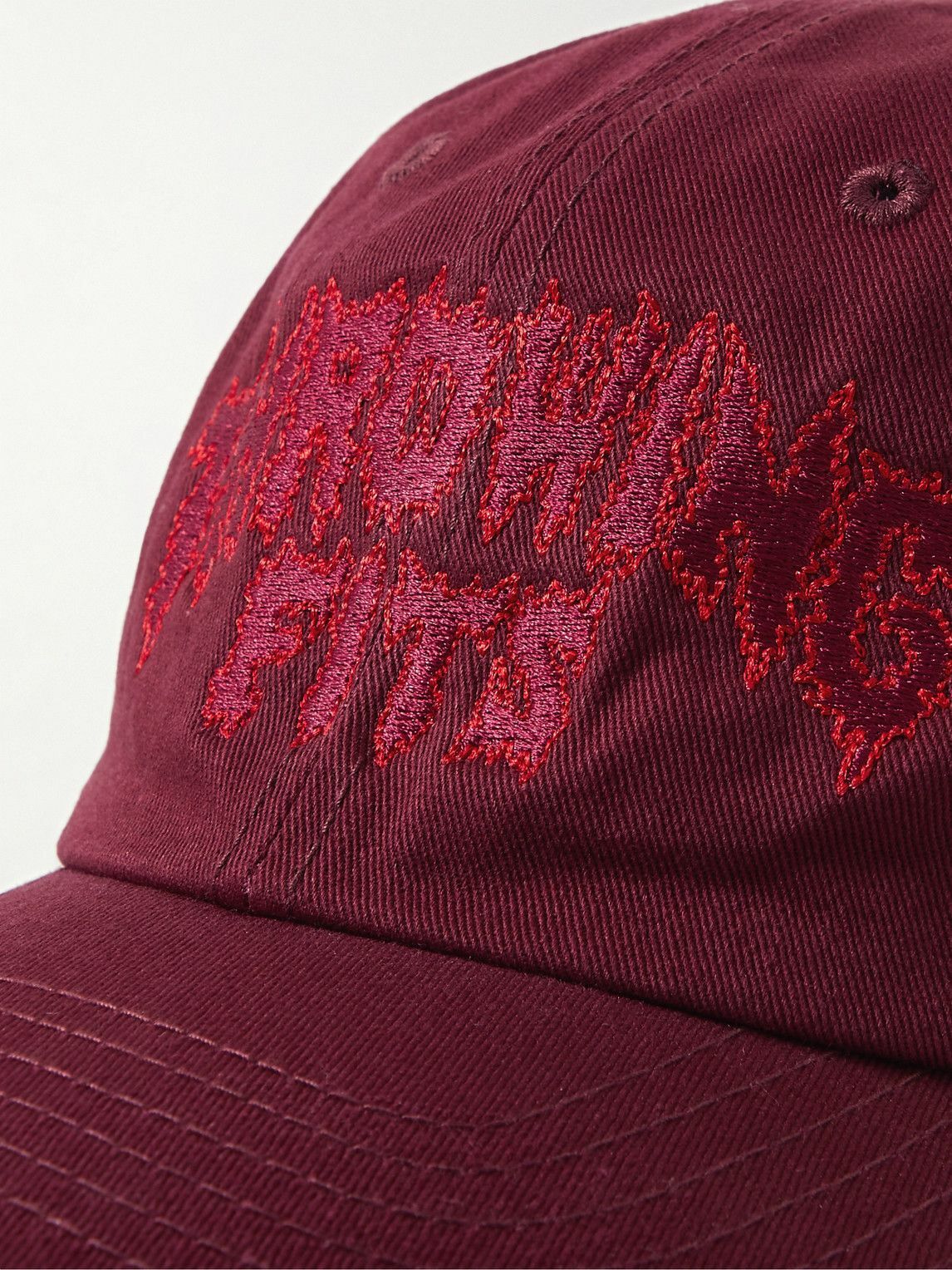 Throwing Fits - Logo-Embroidered Cotton-Twill Baseball Cap