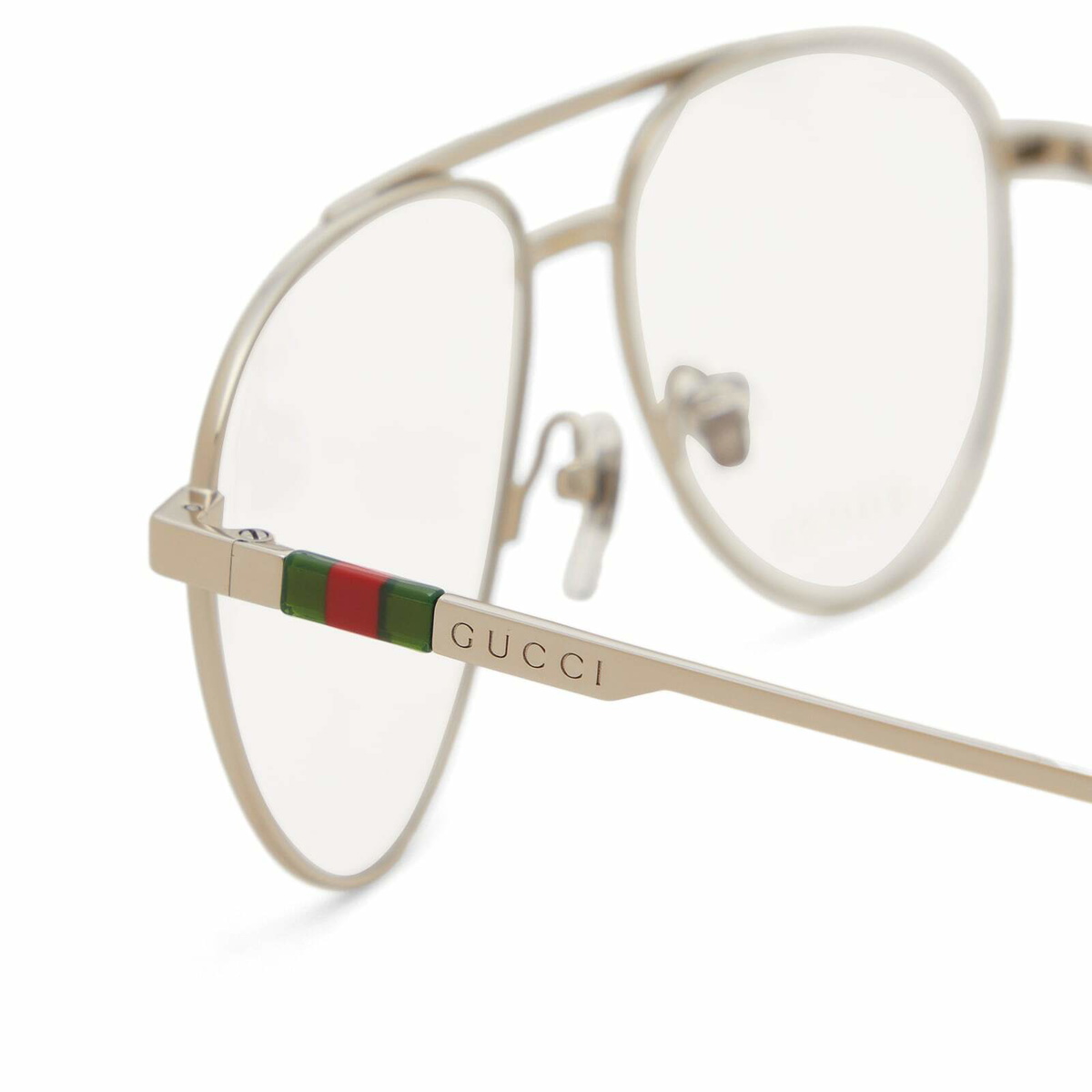 Gucci Men's GG1679O Optical Glasses in Silver/Transparent Gucci