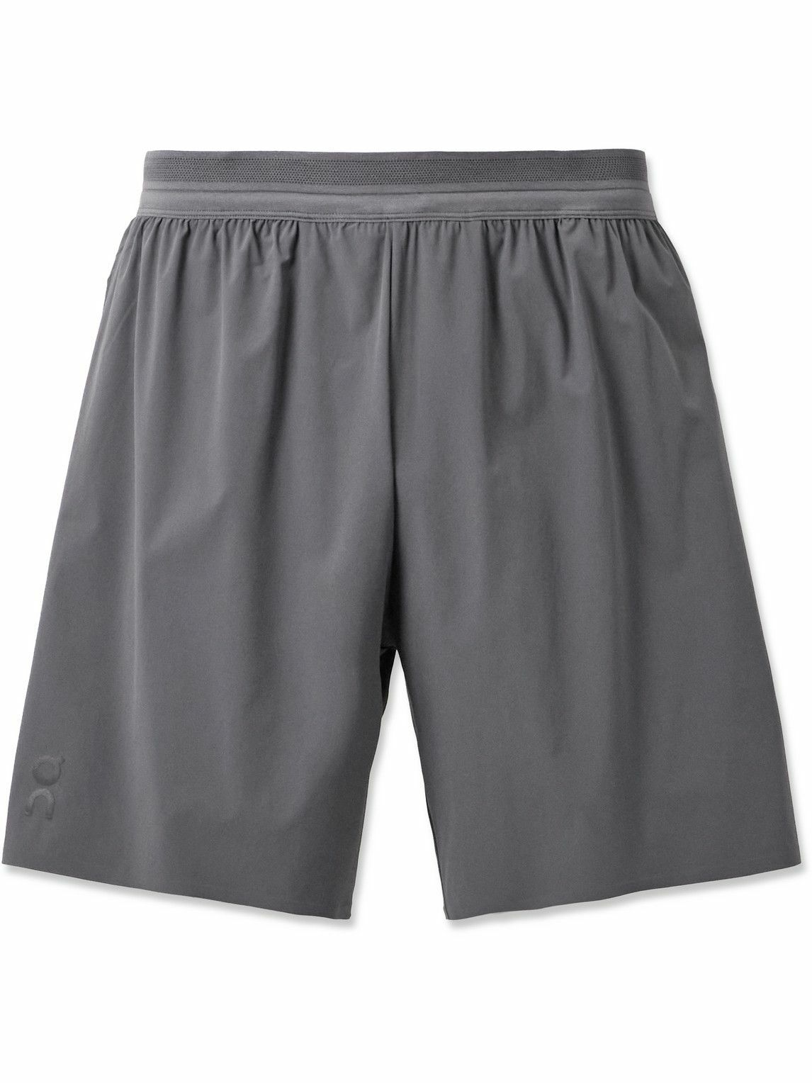 ON - Performance Straight-Leg Stretch-Shell Shorts - Gray On