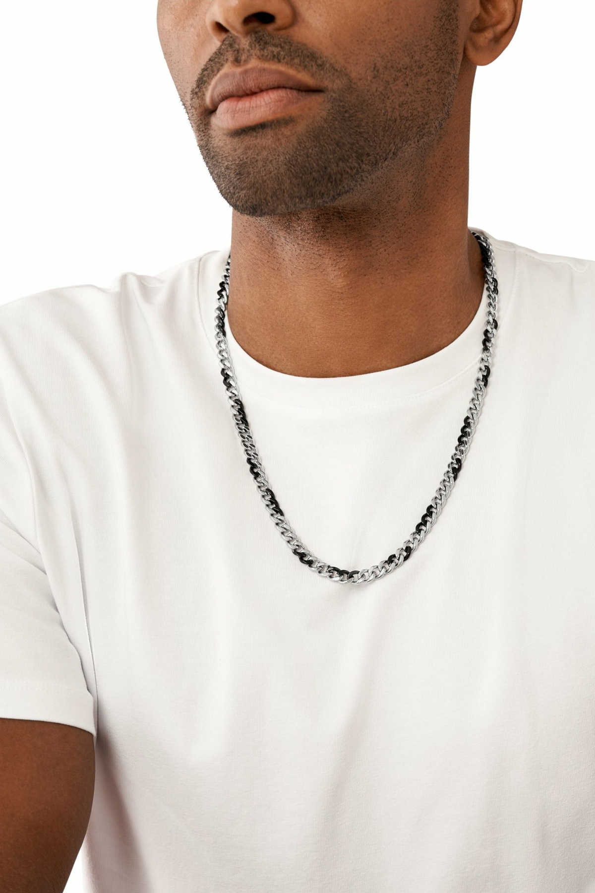 Diesel Two-Tone stainless steel chain necklace - Necklaces Mens in ...
