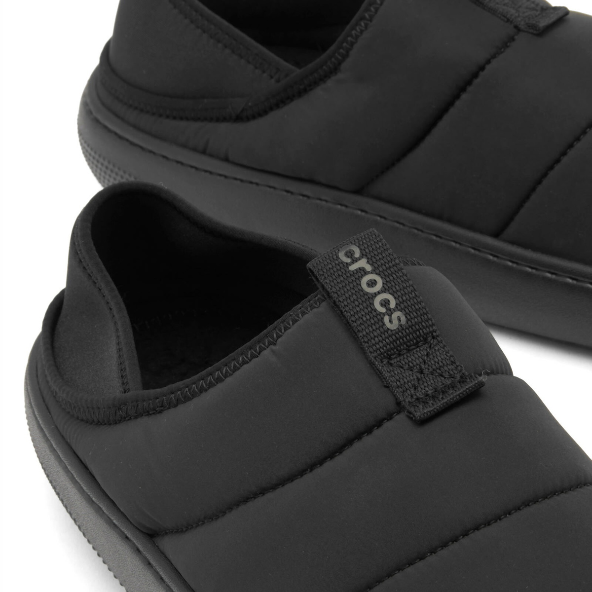 Crocs Classic Puff Moc in Black Multi Crocs