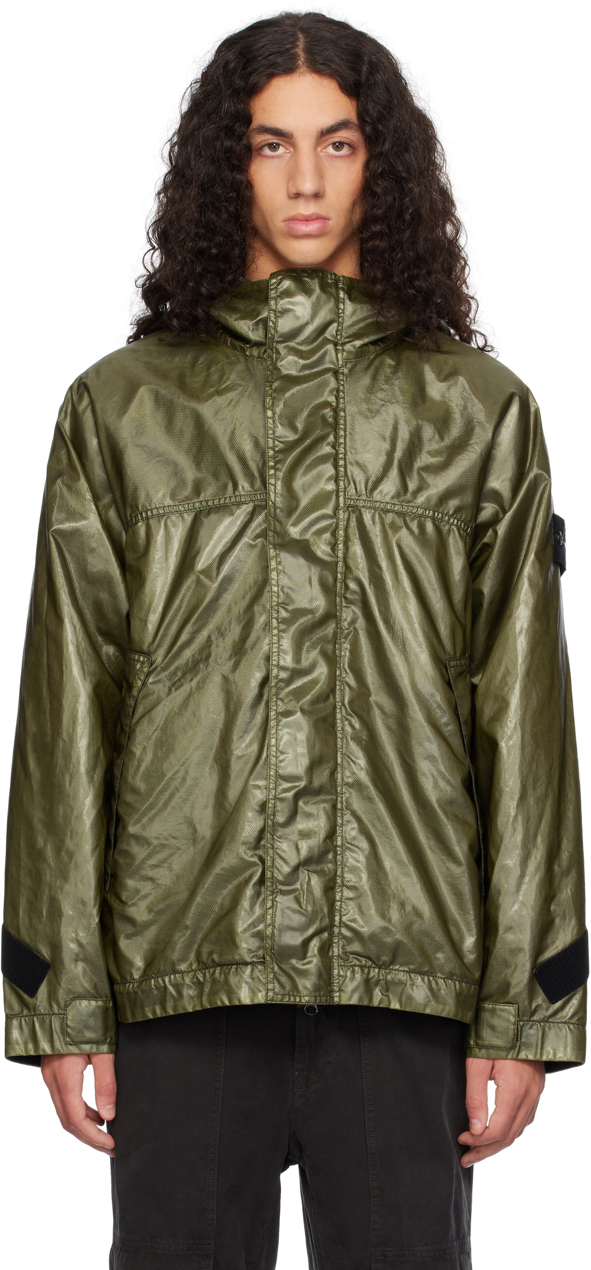 Stone Island Green 45831 Glass Cover-TC Jacket Stone Island