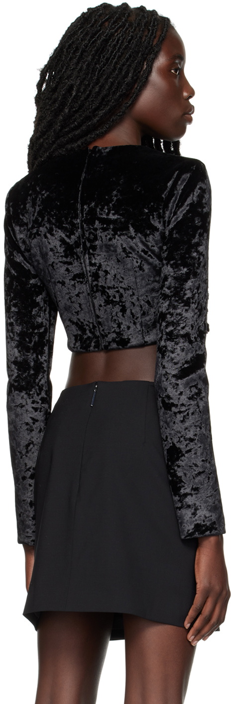 MSGM Black Twist Blouse MSGM