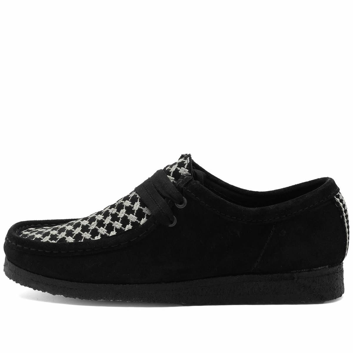 Clarks Men's Originals x Slam Jam Wallabee in Black Embroidery Clarks Originals