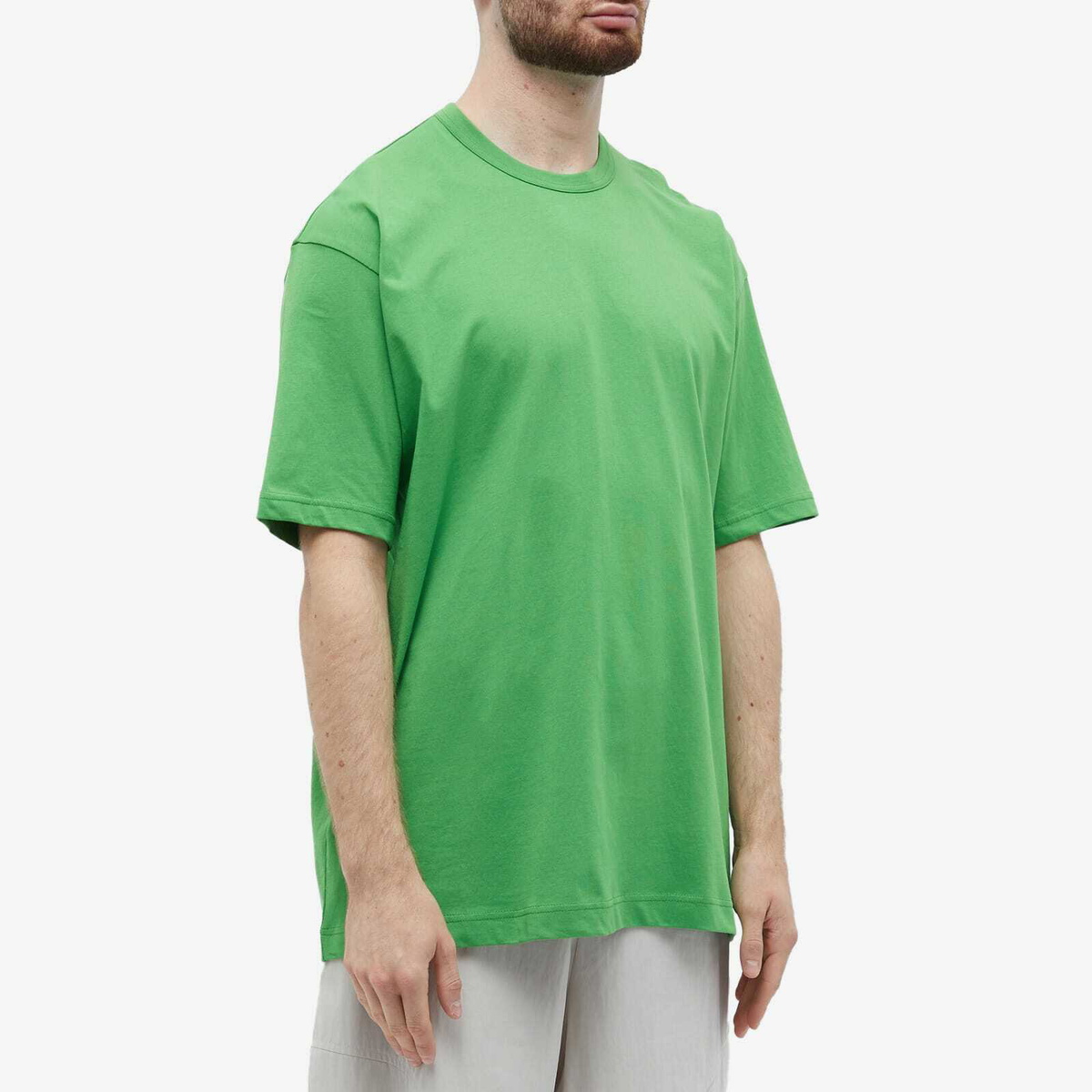 Comme des Garçons SHIRT Men's Oversized Back Neck Logo Tee in Green ...
