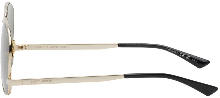 Saint Laurent Gold SL 653 Leon Sunglasses Saint Laurent