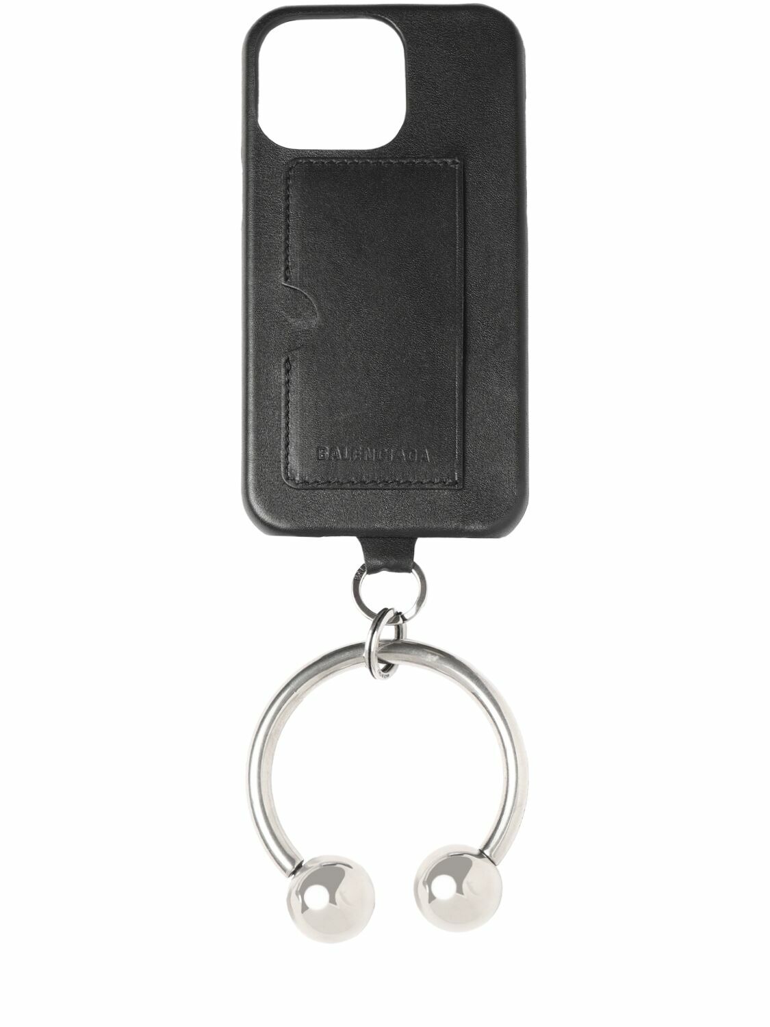 BALENCIAGA Leather Iphone 16 Promax Case Balenciaga