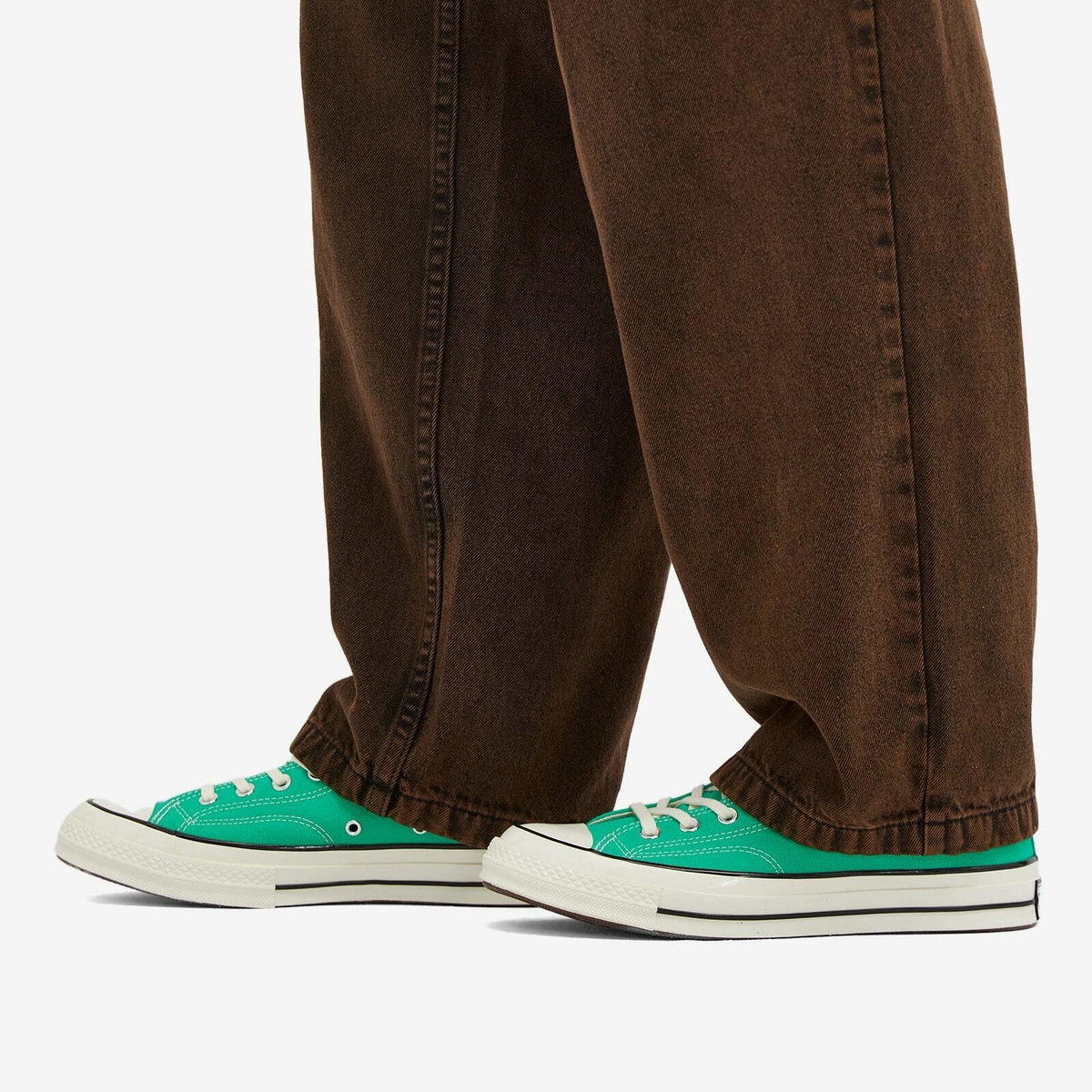 Converse Men's Chuck 70 High Sneakers in Apex Green/Egret/Black Converse