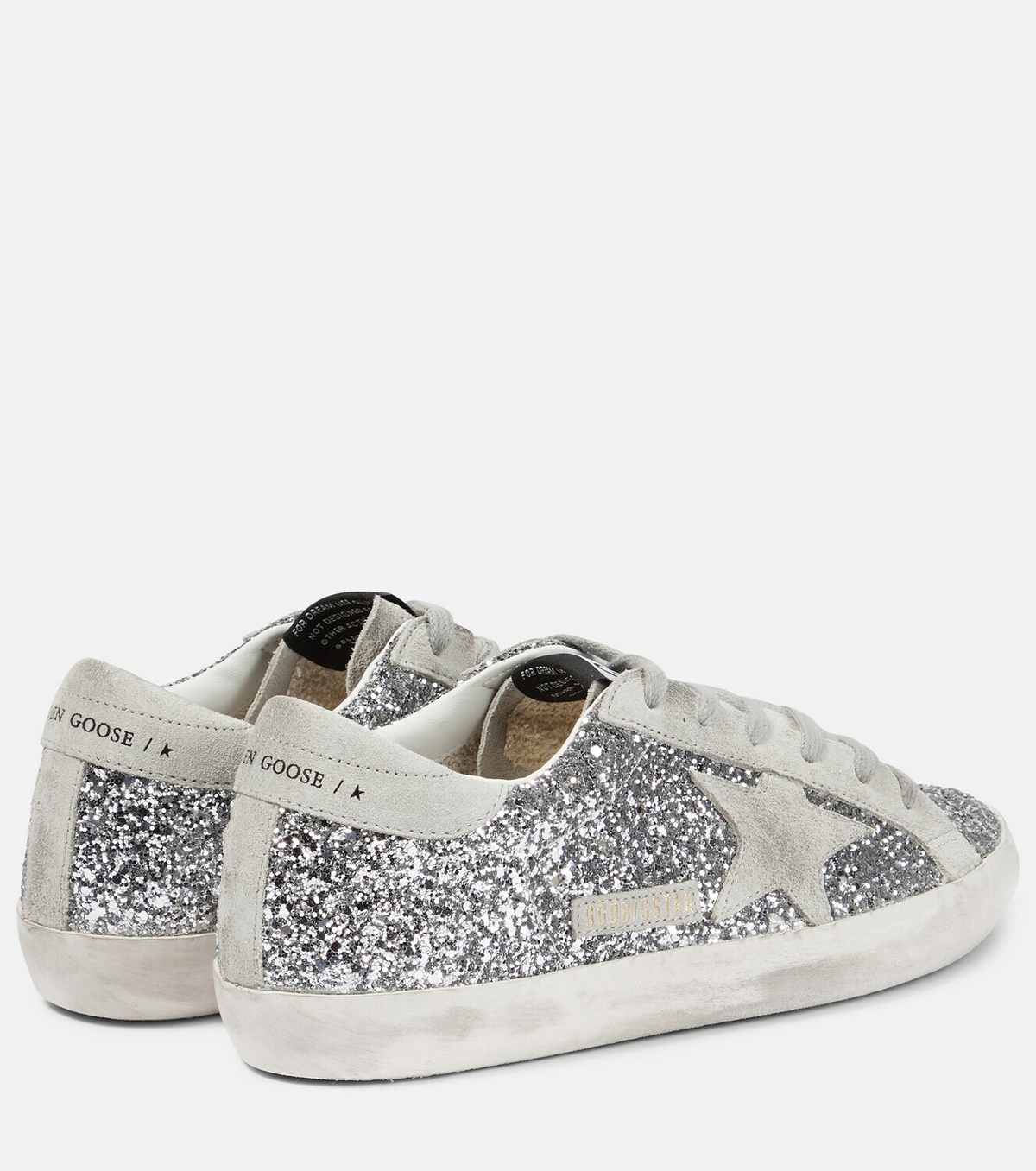 Golden Goose Super-Star glitter suede sneakers Golden Goose Deluxe Brand