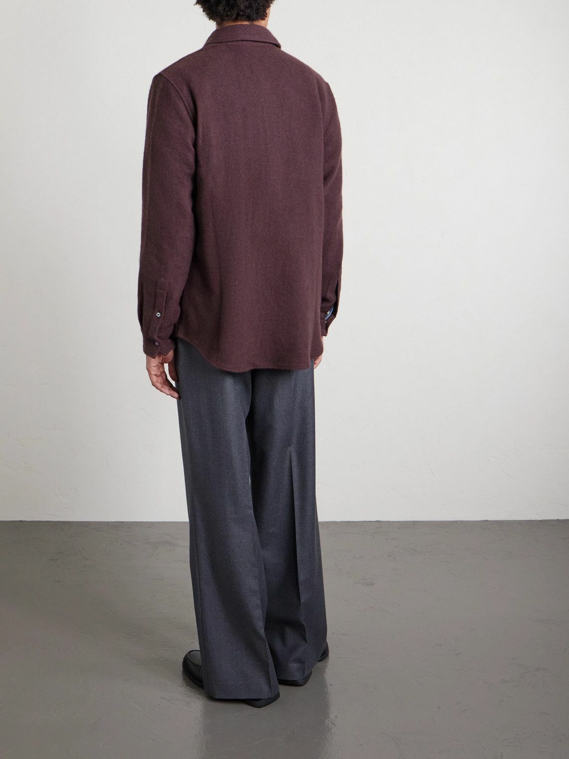 God's True Cashmere - Cashmere Shirt - Burgundy God's True Cashmere