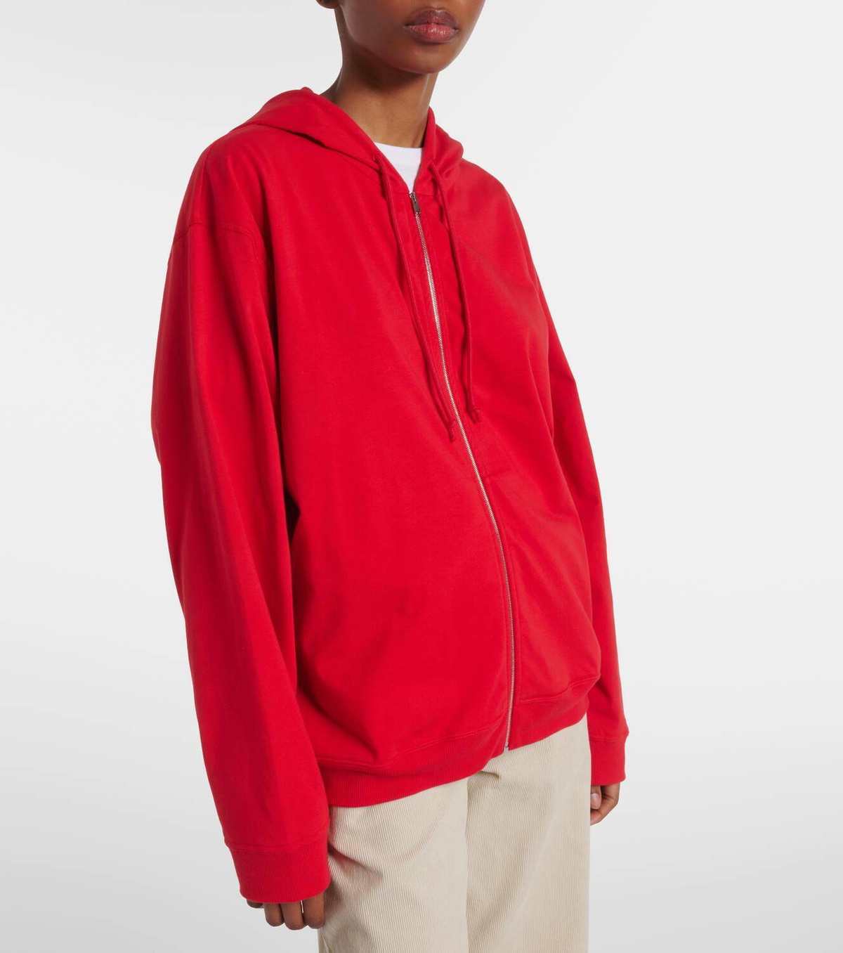 The Row Rosy cotton jersey zip-up hoodie The Row