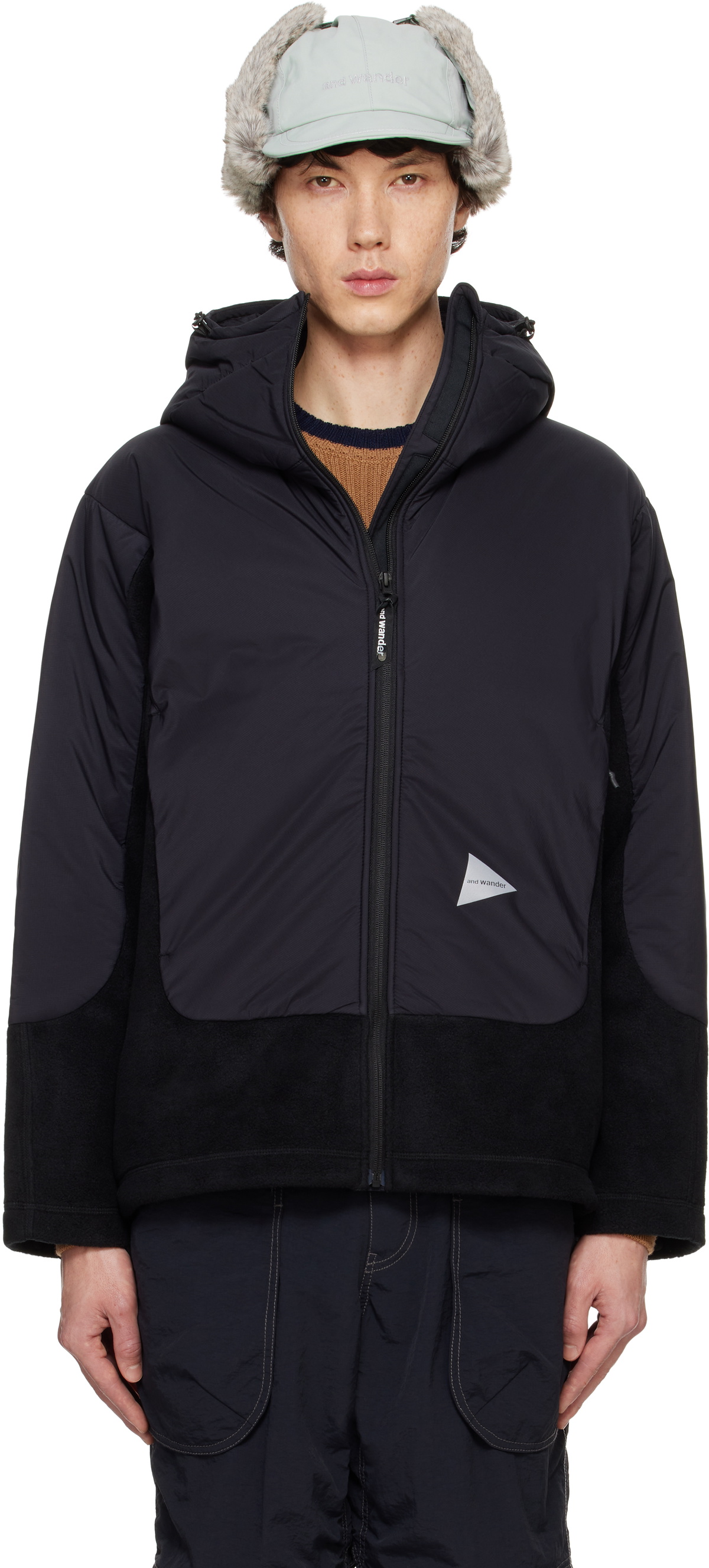 and wander Black Top Fleece Jacket and Wander