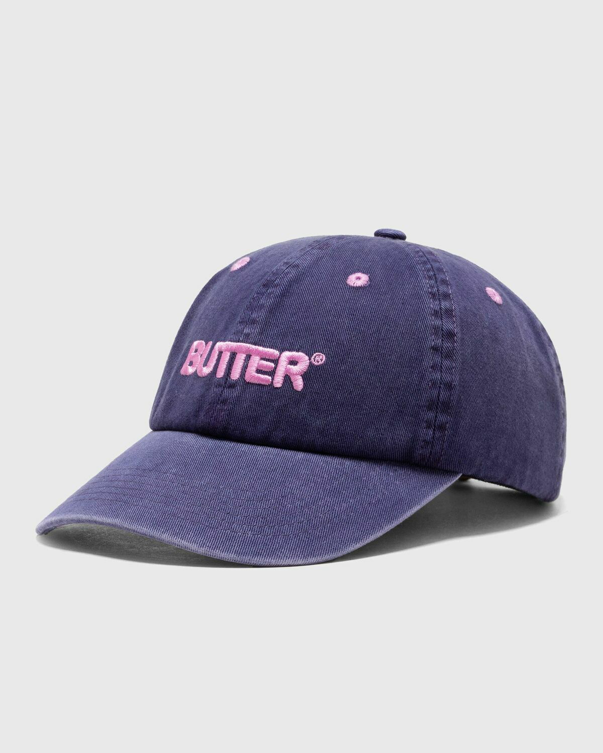Butter Goods Rounded Logo 6 Panel Cap Purple Caps Butter Goods