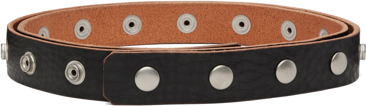 Rick Owens Black Concordians Snap Belt Rick Owens
