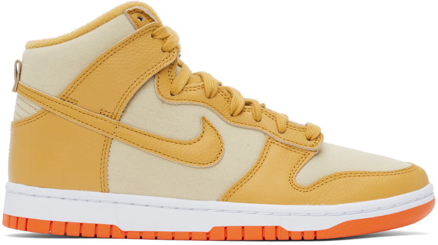 Nike Yellow Dunk Hi Retro Sneakers Nike