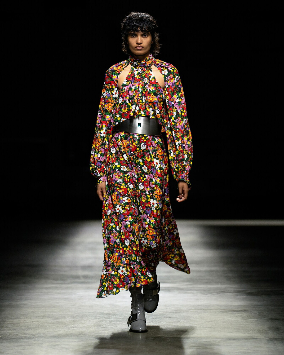 Christopher Kane - Floral cutout midi dress Christopher Kane