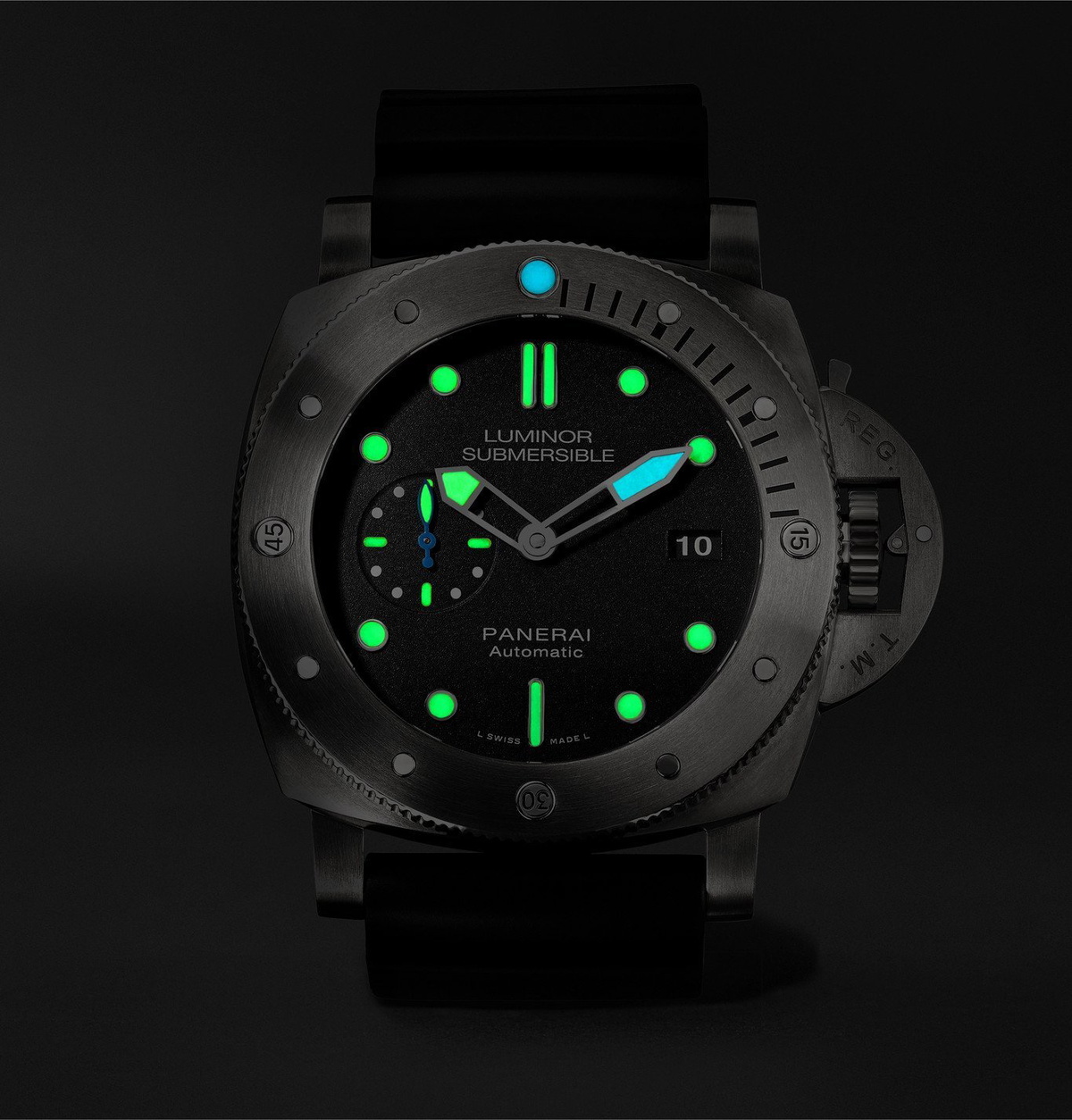 Panerai - Luminor Submersible 1950 3 Days Automatic 47mm Titanium and ...