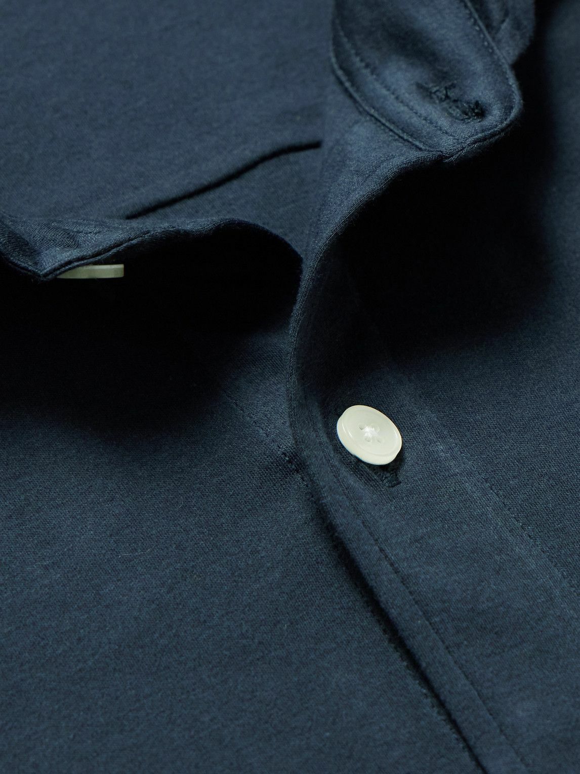 Altea - Palmer Cotton-Jersey Shirt - Blue Altea