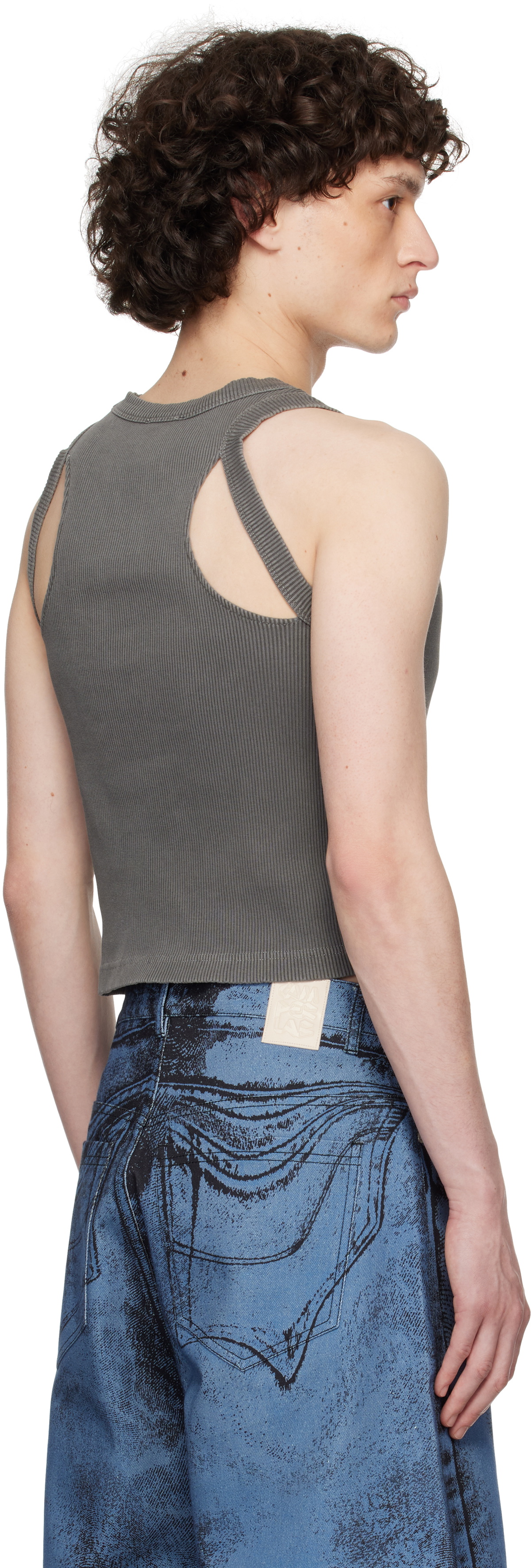 CAMPERLAB Gray Ribbed Tank Top CamperLab
