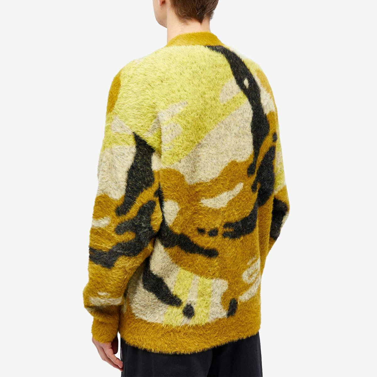 Men's AAPE Camo Cardigan in Yellow (Beige) AAPE by A Bathing Ape