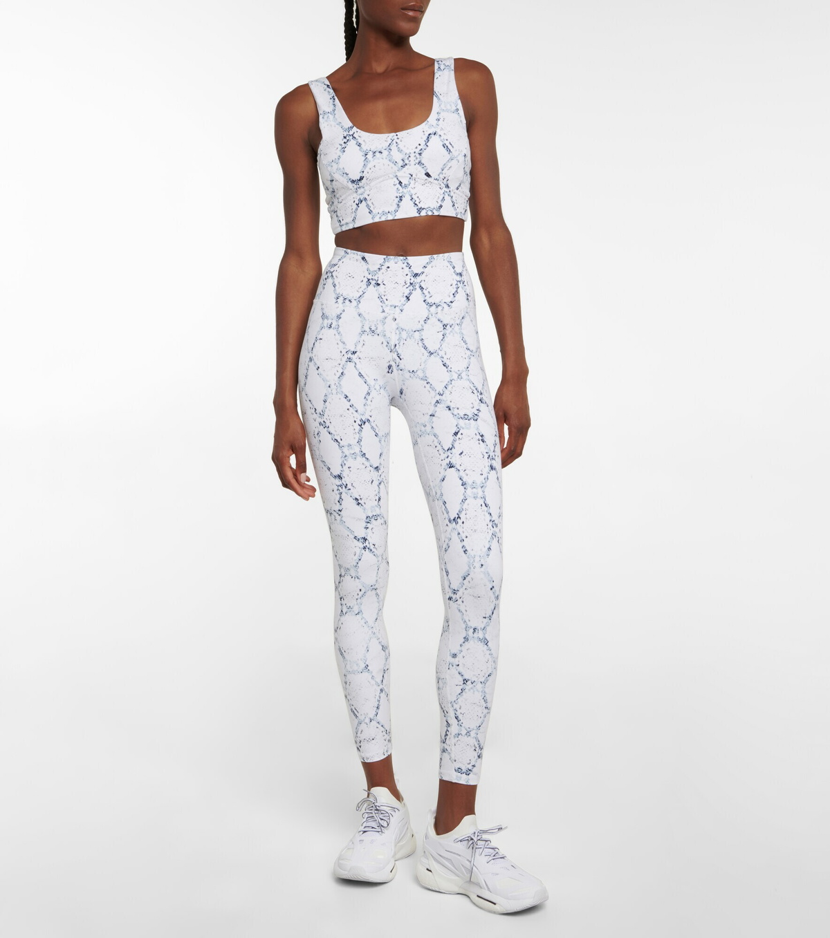 Varley - Elsie snake-print sports bra Varley
