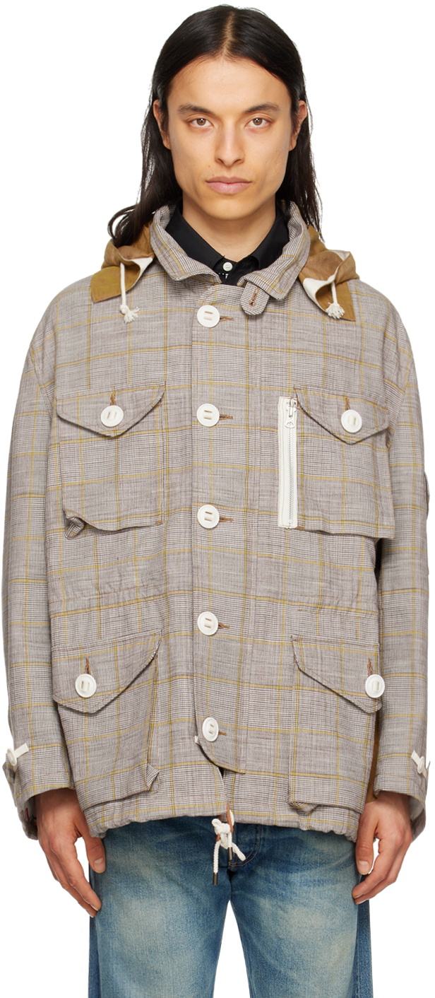 Junya Watanabe Brown Check Jacket Junya Watanabe