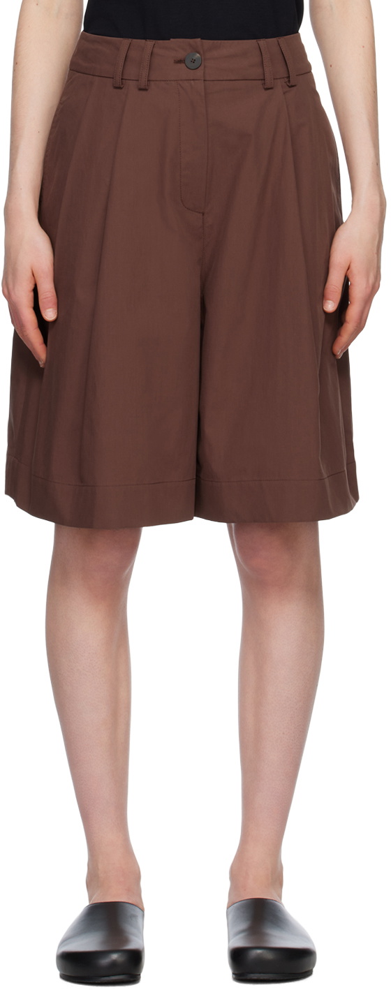 Studio Nicholson Burgundy Cito Shorts Studio Nicholson
