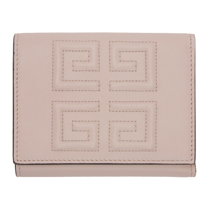 Givenchy Pink 4G Trifold Wallet Givenchy
