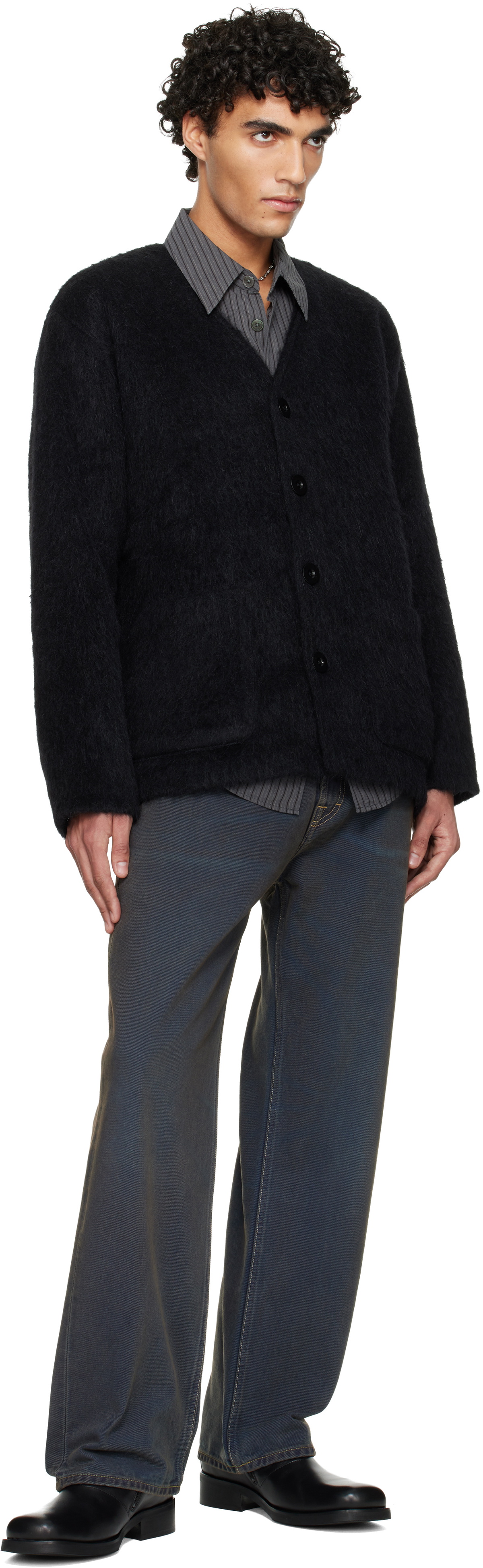OUR LEGACY Black Wool Cardigan Our Legacy
