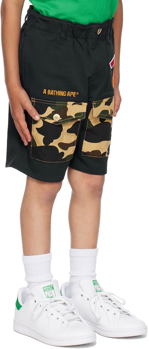 BAPE Kids Navy Boy Scout Shorts A Bathing Ape