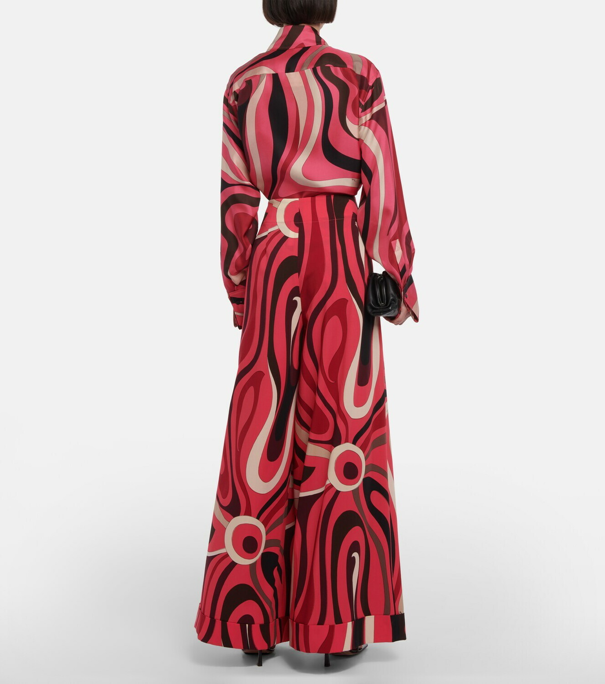 Pucci - Printed wide-leg wool-blend pants Emilio Pucci