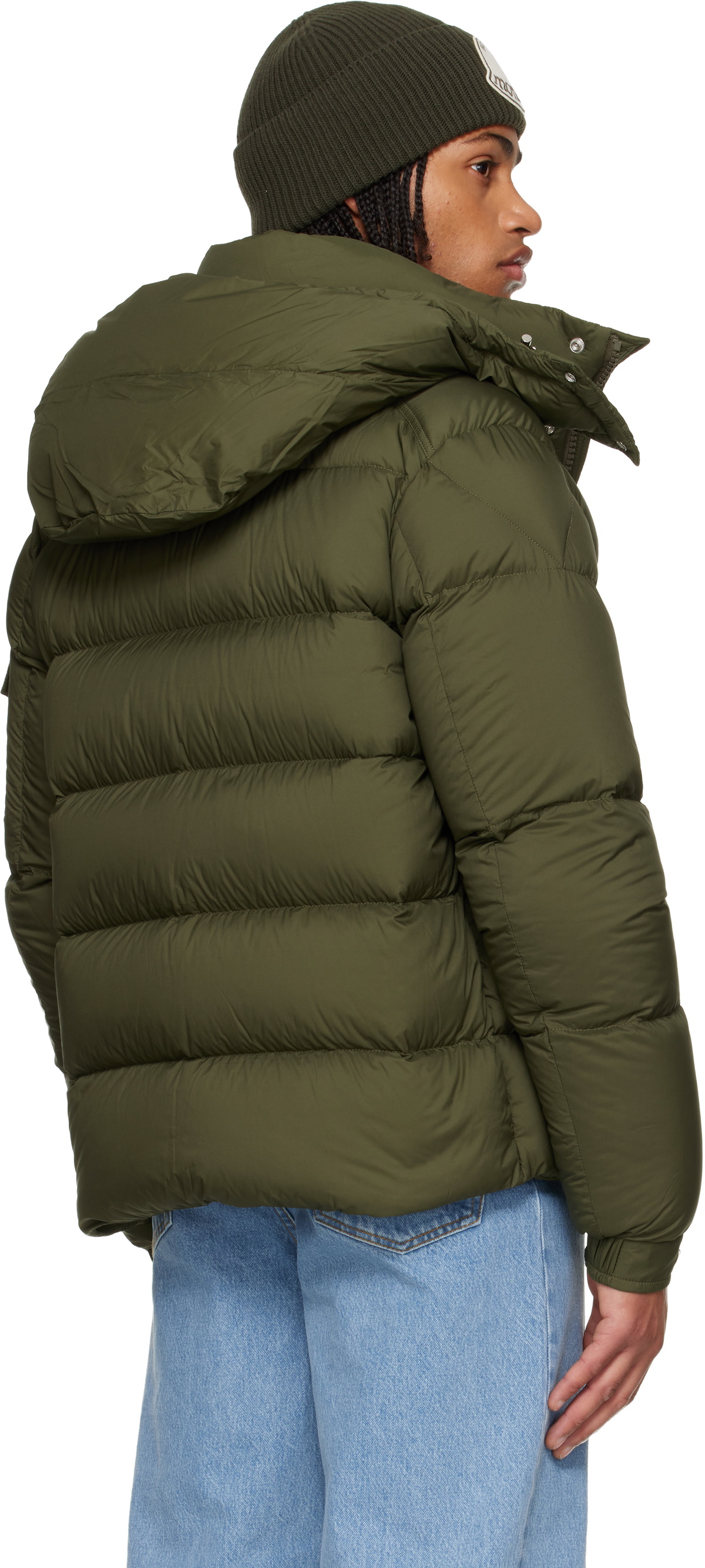 Moncler Green Maya 70 Hooded Short Down Jacket Moncler