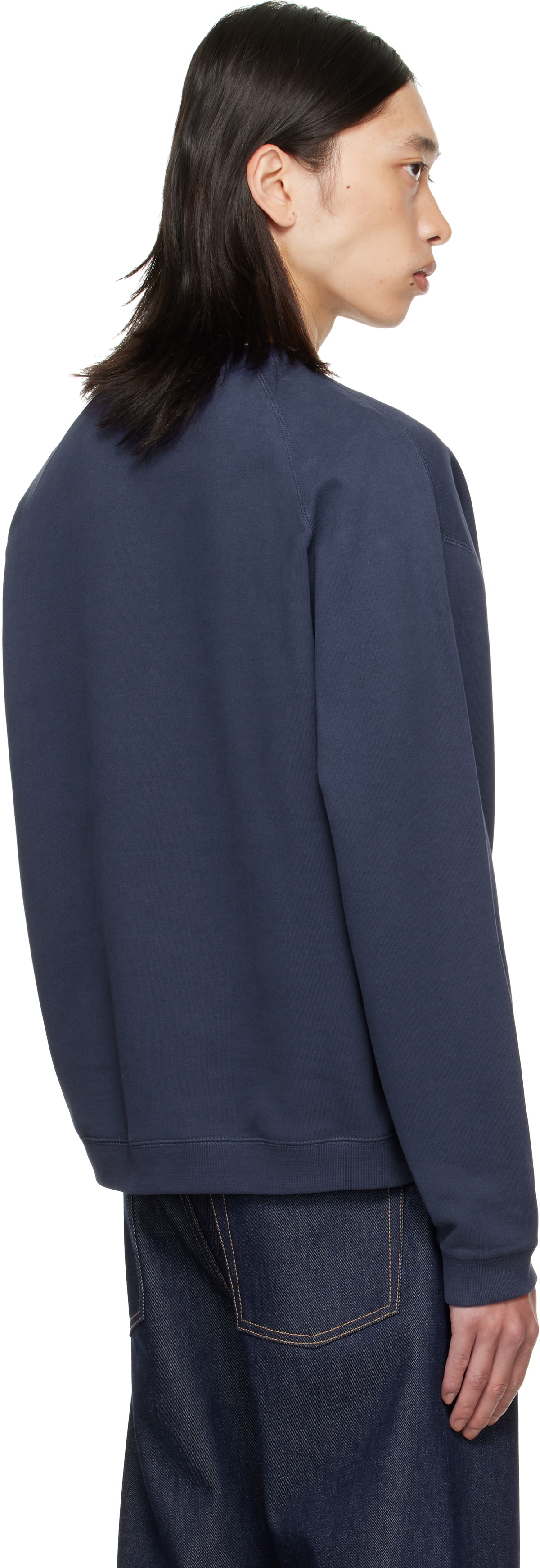 Moncler Genius Moncler x Gilga Farm Navy Cotton Sweatshirt Moncler Genius