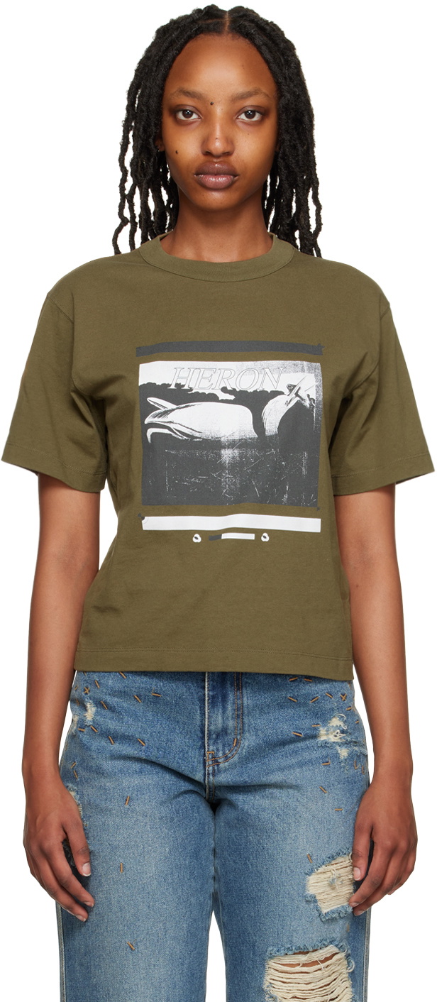 Heron Preston Green 'Heron Misprint' T-Shirt Heron Preston