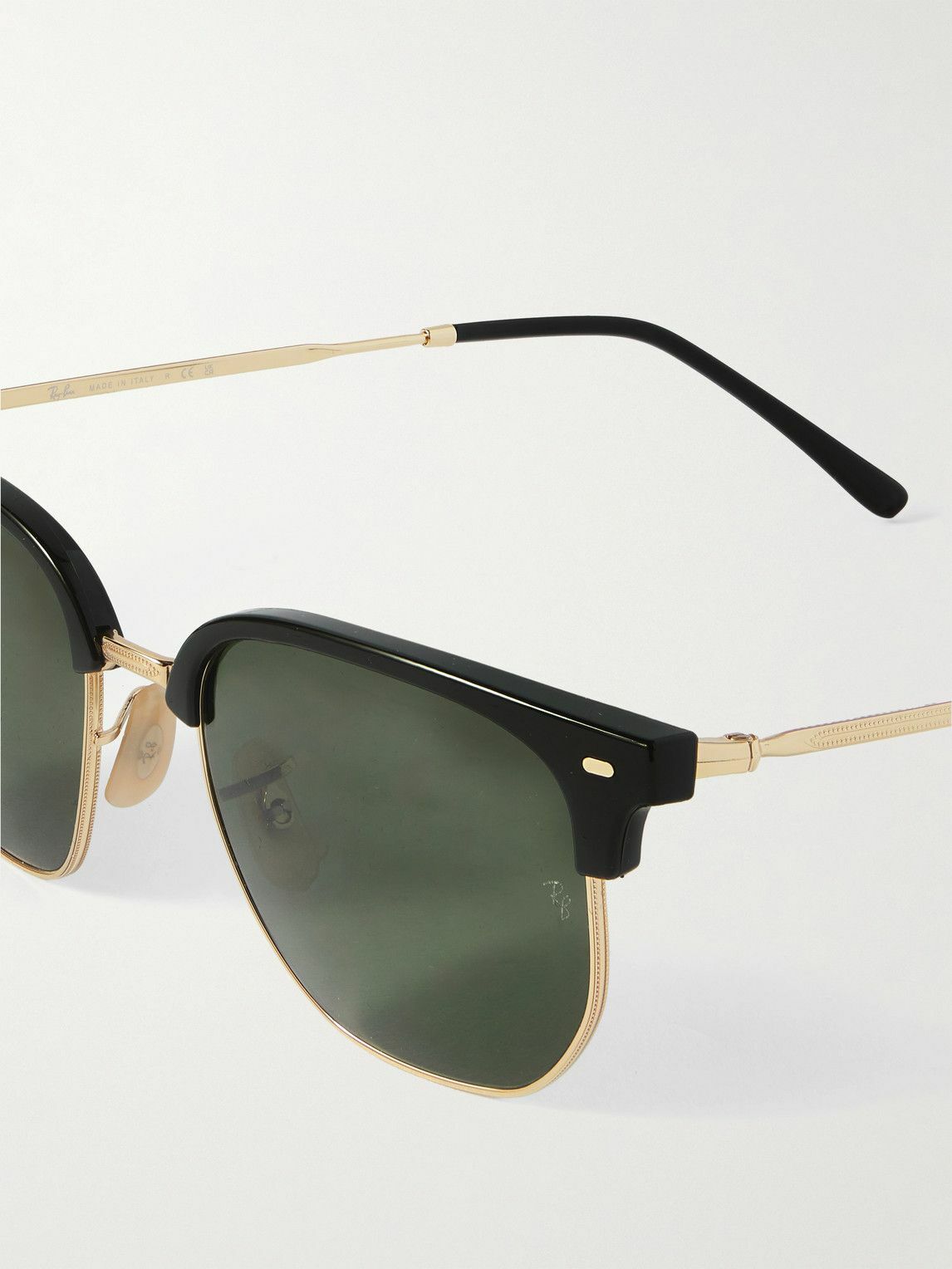 Ray-Ban - New Clubmaster D-Frame Acetate and Gold-Tone Sunglasses Ray Ban