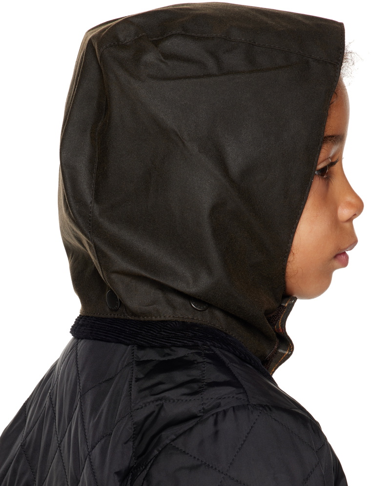 Barbour Kids Brown Wax Hood Barbour