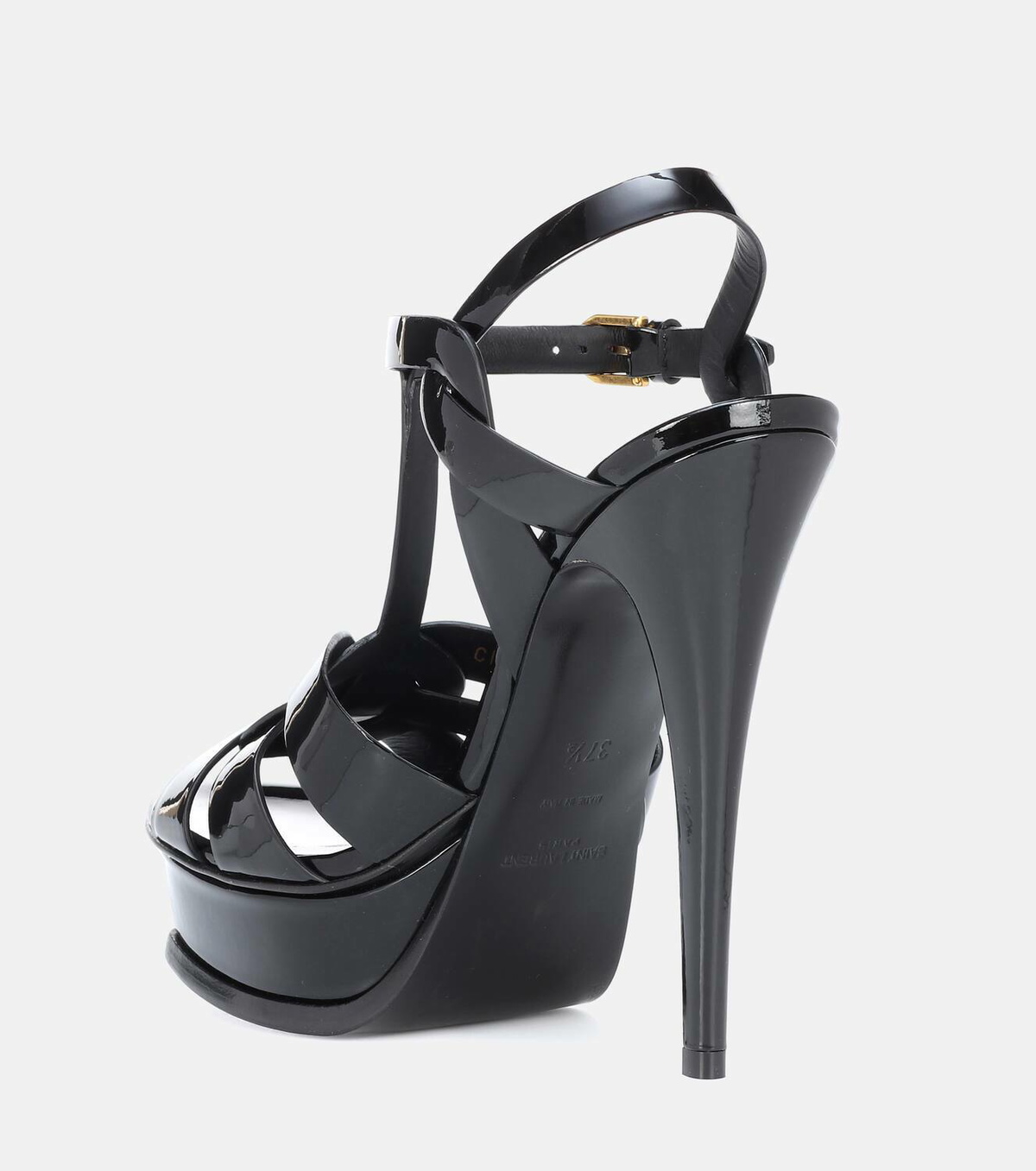 Saint Laurent Tribute 135 patent leather platform sandals Saint Laurent